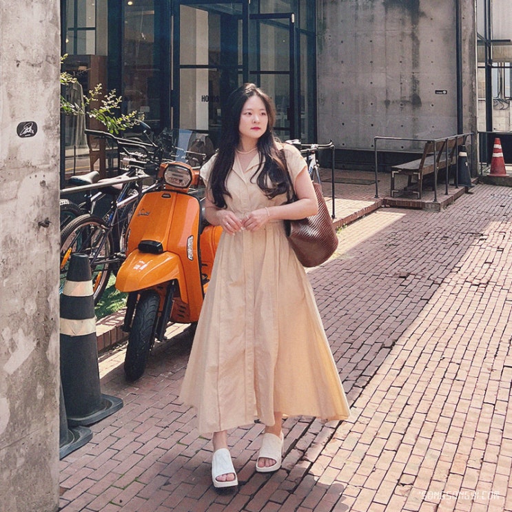 바이린샵 리뉴얼 소식 여행룩도 린컴퍼니 라인어디션 원피스로 완성 네이버 블로그