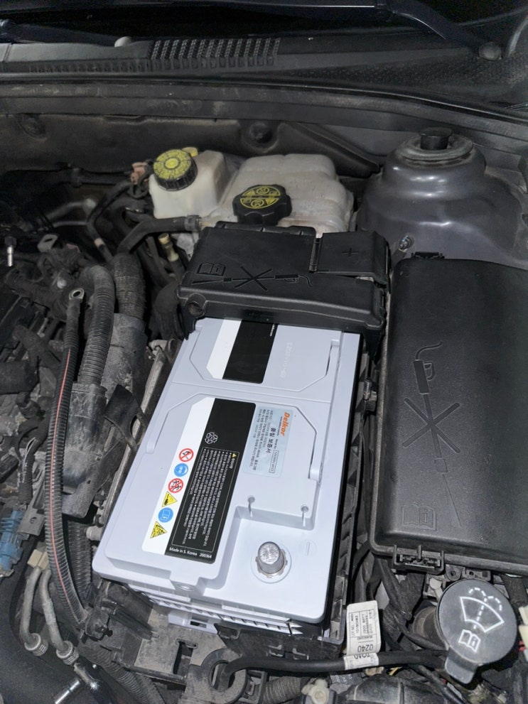 자동차 배터리 교체 DIY(용량업),델코 AGM80 : 네이버 블로그