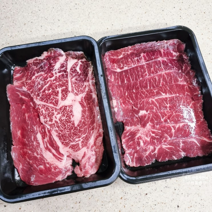 집에서 숙성한우 소고기 꽃등심 부채살 맛있게 굽는법 스마트스토어 한우한상 소고기구이 굽기 네이버 블로그