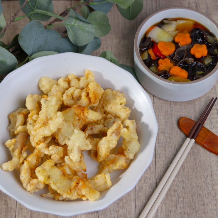 초간단 탕수육 소스 만들기 이연복 탕수육 반죽 꿔바로우 레시피 : 네이버 블로그