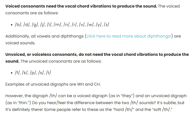 voiced sounds vs. unvoiced sounds (유성음 vs. 무성음) : 네이버 블로그