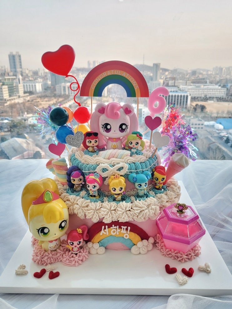 인천 티니핑케이크, 하츄핑케이크 , 학익동 조아핑케이크, 송도 티니핑케이크!! 예쁜 공주님들 취향저격케이크 >