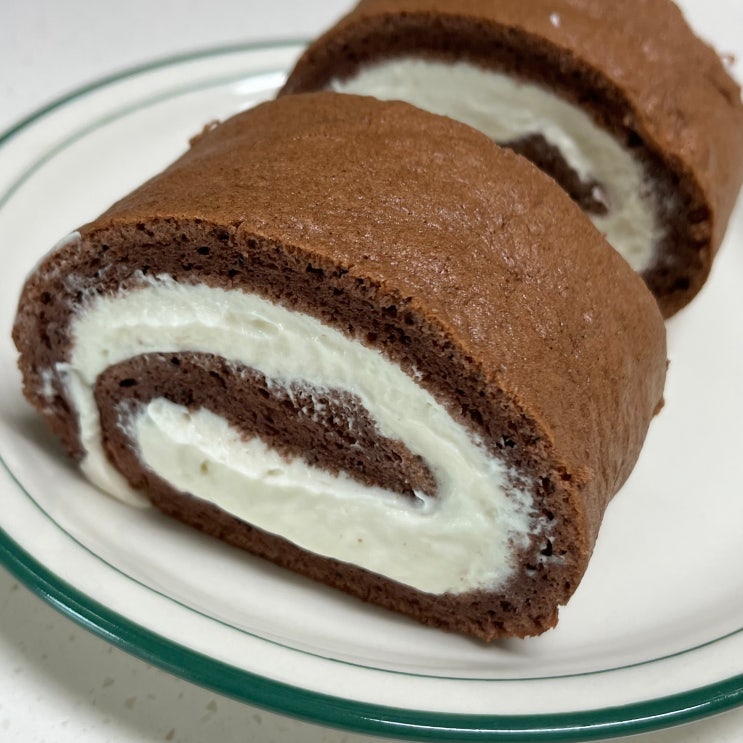 [홈베이킹] 초코 얼그레이 롤케이크 만들기 : 네이버 블로그