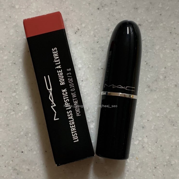 [색조/립] 맥 러스터글래스 립스틱 520 씨쉬어 (MAC LUSTREGLASS LIPSTICK 520 SEE SHEER ...