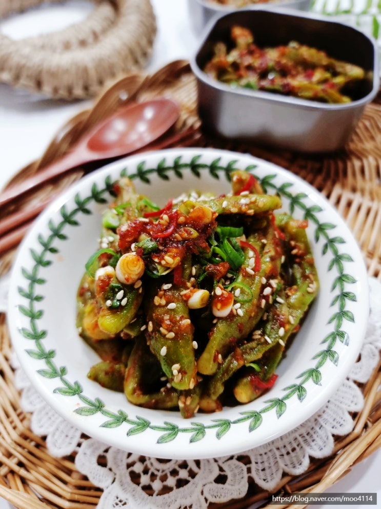 꽈리고추무침 만들기 고추찜 밀가루 무침 요즘 반찬 꽈리고추찜 만드는법 네이버 블로그