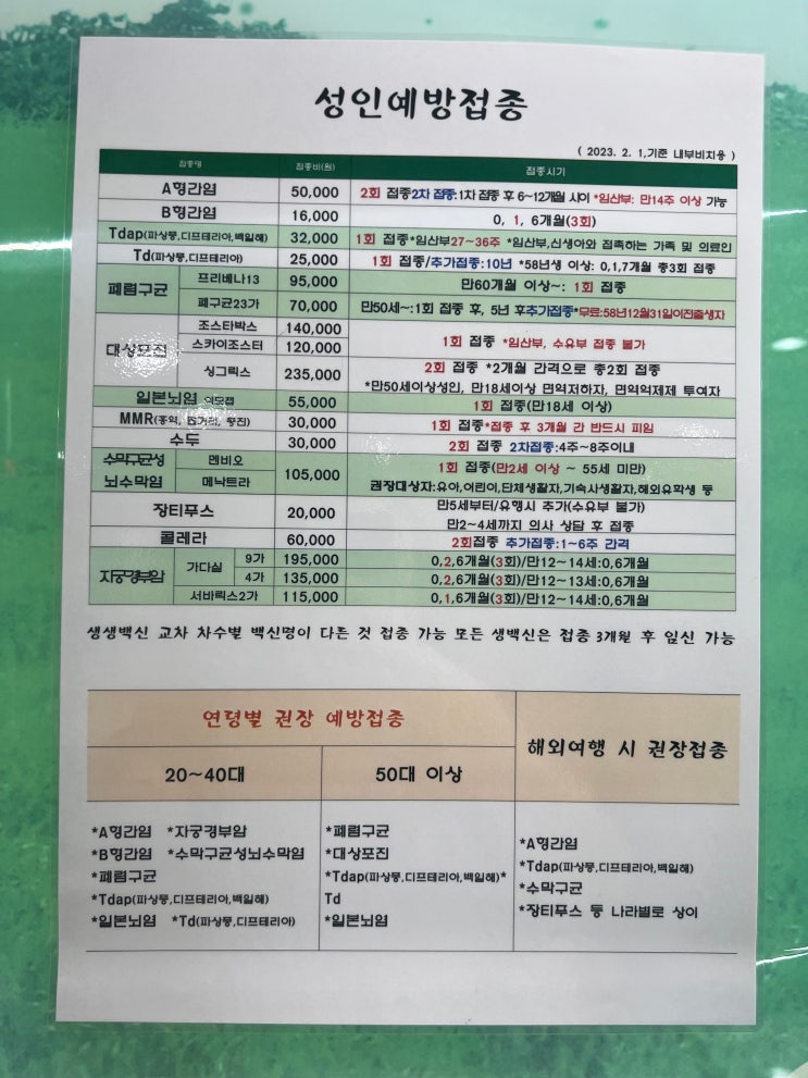 임신 준비하기 전 예방접종 준비하기풍진 백일해 접종시기 접종가격 네이버 블로그