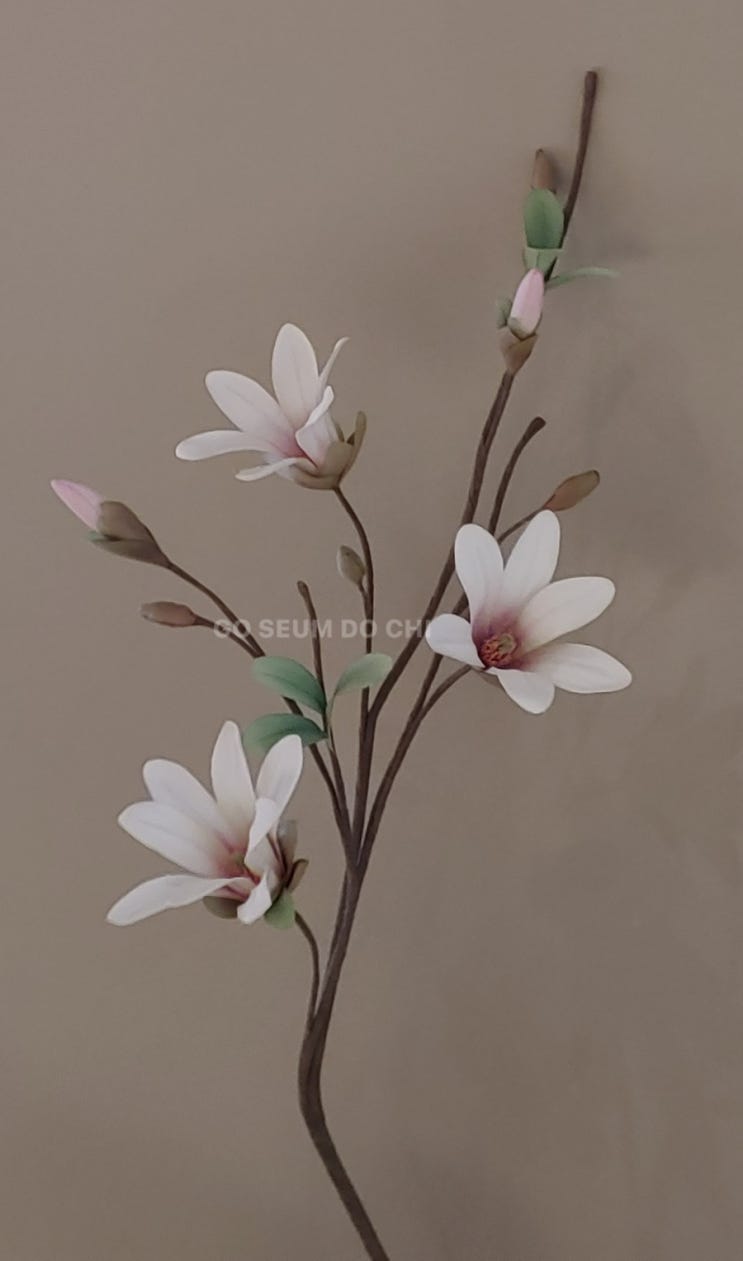 조화공예산목련고부시 네이버 블로그