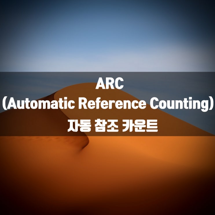 ARC(Automatic Reference Counting) 자동 참조 카운트 : 네이버 블로그