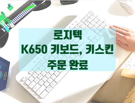 로지텍 K650 무선 키보드 & 키스킨 주문(f. 내돈내산) : 네이버 블로그