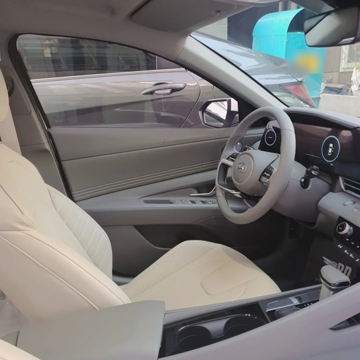 아반떼CN7 베이지시트 후기 / 아반떼CN7 연비 : 네이버 블로그