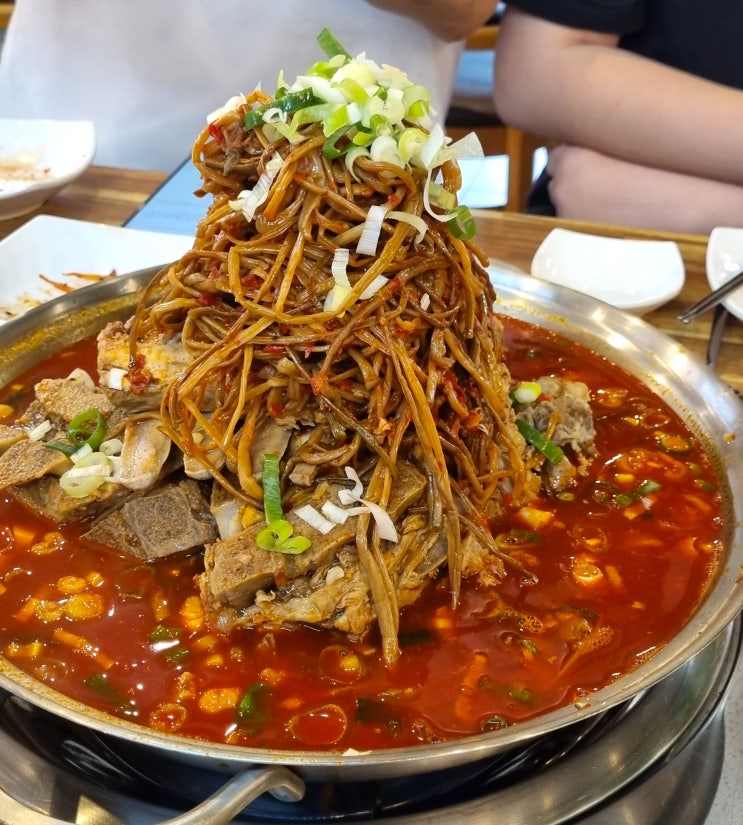 전주 감자탕 맛집 효자동 고구마순 듬뿍 올라간 고순이감자탕 네이버 블로그