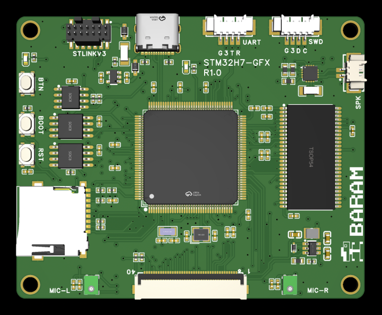 STM32H7-GFX 보드 : 네이버 블로그