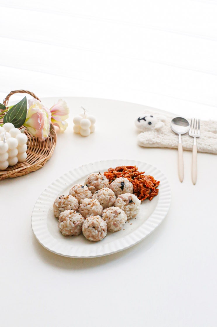 김가루 참치마요주먹밥 만들기, 아기 참치주먹밥 만드는법 주먹밥레시피 도시락으로도 딱이에요 :) : 네이버 블로그