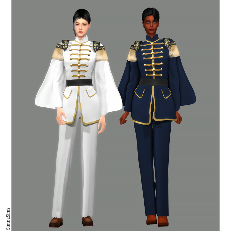 [Sims 4 CC] 로맨스 판타지 여성 제복 / Romance Fantasy military uniform_F : 네이버 블로그