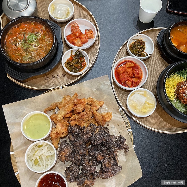 수원시청 근처 인계동 폭식주의 해야하는 치킨 밥집 닭나무집 재방문 네이버 블로그