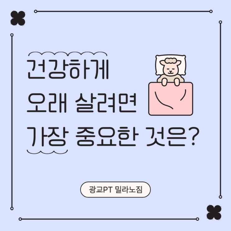 광교pt 밀라노짐과 알아보는 건강하게 오래 살려면 가장 중요한 것은 네이버 블로그