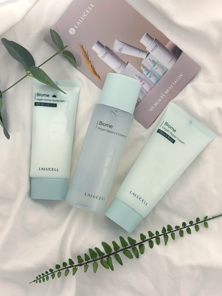 라루셀 (lalucell), 비건트리오세트 :: 민감성피부에 추천하는 비건선크림 스킨케어 : 네이버 블로그