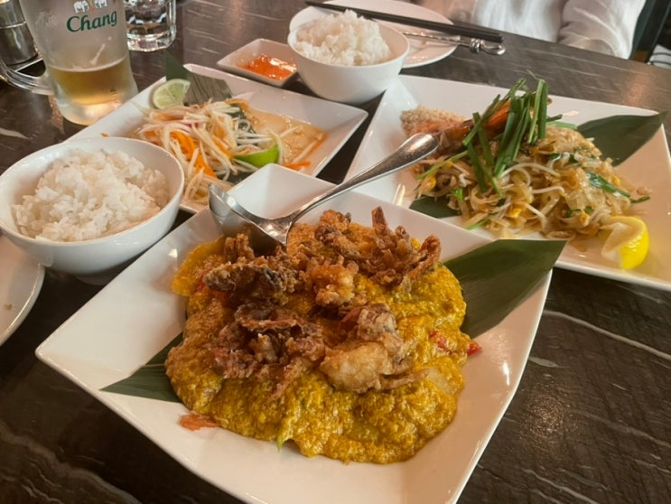 고속터미널 파미에스테이션맛집 부다스벨리 파미에스테이션점 2인세트 후기 쏨땀 푸팟퐁커리 팟타이 네이버 블로그