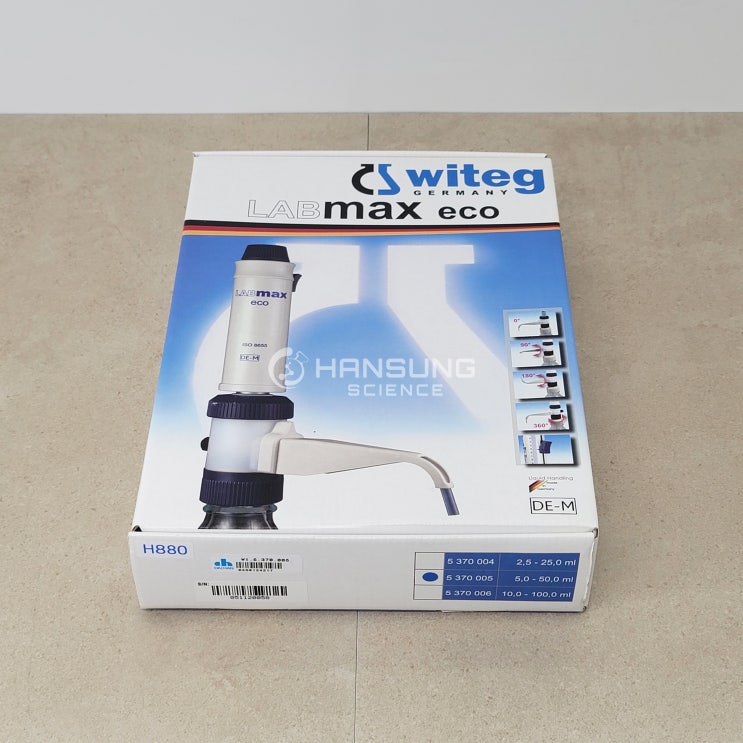 Witeg Labmax eco 5.370.005 Standard Dispenser , 정밀 분주기 디스펜서 (H880)(H881 ...