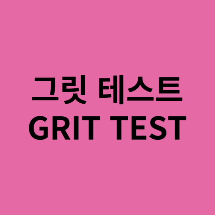 그릿 테스트 GRIT TEST 하는 방법 해보기 : 네이버 블로그