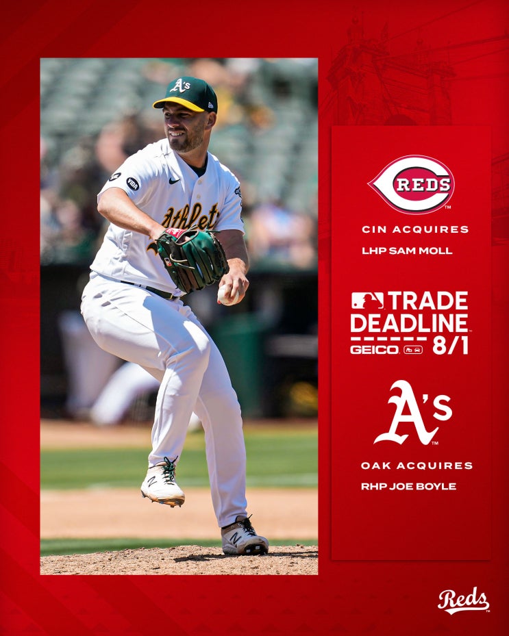 샘 몰 (Sam Moll)을 영입한 신시내티 레즈 : 네이버 블로그