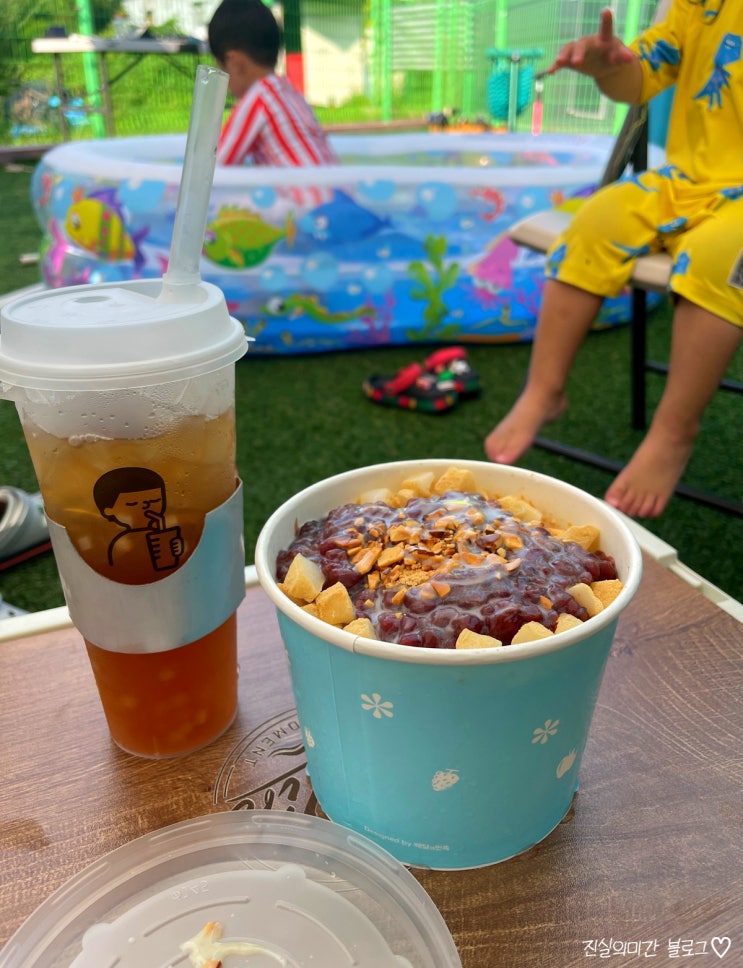 디저트39 메뉴 인절미 팥빙수, 복숭아 아이스티 코코넛 젤리 : 네이버 블로그