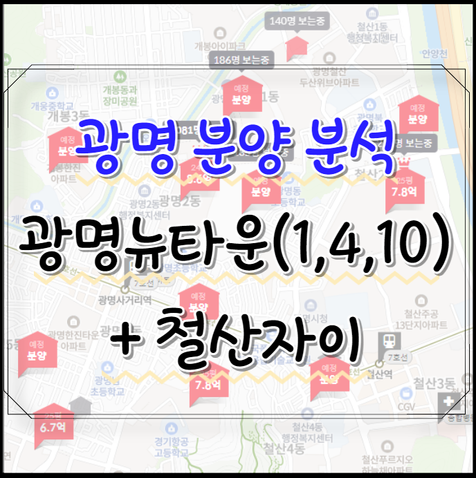 광명 분양 분석 비교 분양가 발코니확장비 광명뉴타운 1 4 10구역 철산자이 더 헤리티지 네이버 블로그