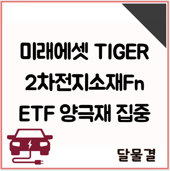 미래에셋 TIGER 2차전지소재Fn ETF 양극재 집중 : 네이버 블로그