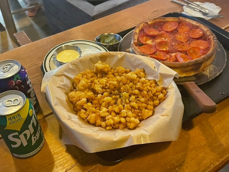 양양맛집 양양핫플 싱글핀 에일웍스 옥수수알튀김🌽 네이버 블로그