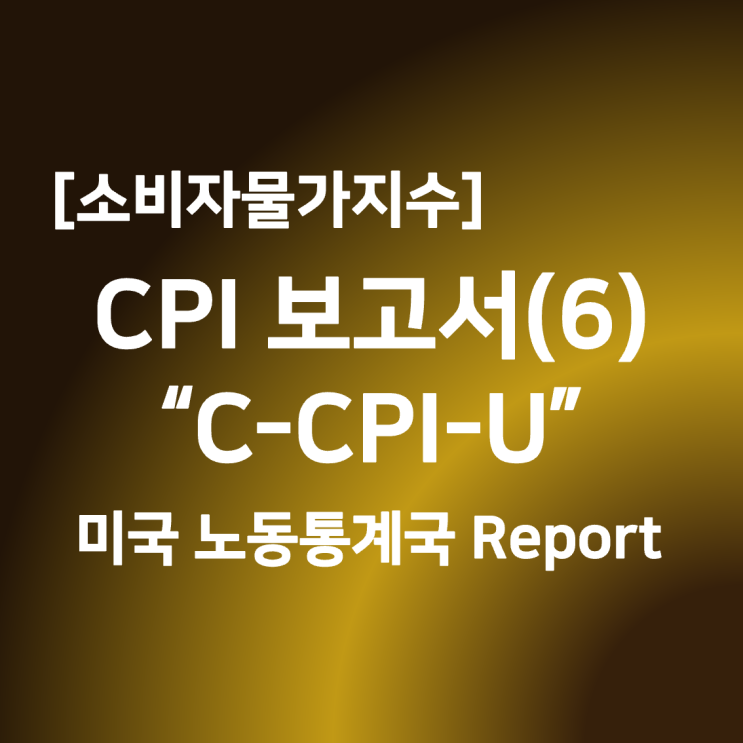 미국 CPI 보고서 "Brief Explanation of the CPI" 살펴보기 - CPI의 계산과 C-CPI-U(연쇄 ...