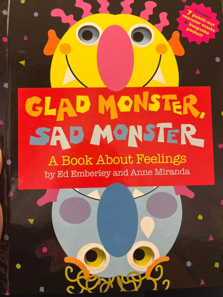 아이랑 읽는 영어원서책, GLAD MONSTER,SAD MONSTER (감정표현) : 네이버 블로그