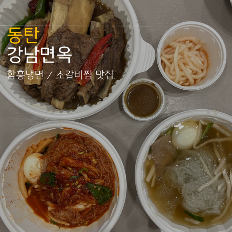맛집 동탄 냉면 맛집 강남면옥 함흥냉면 회냉면 갈비찜 포장 후기 네이버 블로그