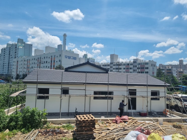 경주 수입 기와 평판 기와 시공 업체 422번째 지붕 : 네이버 블로그