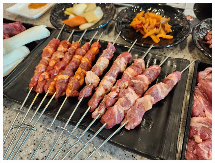 사당맛집 백옥미식성에서 자동으로 구워주는 양꼬치 먹고 왔어요 네이버 블로그