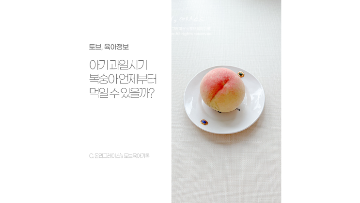 아기 과일시기 복숭아 언제부터 먹일 수 있을까 네이버 블로그