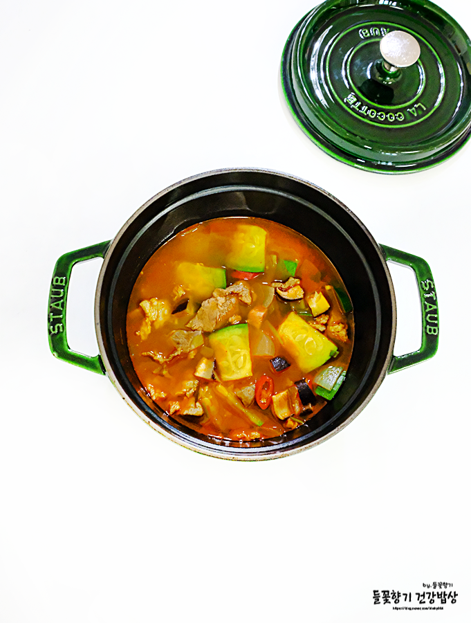 둥근 호박찌개 만드는 법 돼지찌개 돼지고기호박찌개 둥근호박요리 네이버 블로그