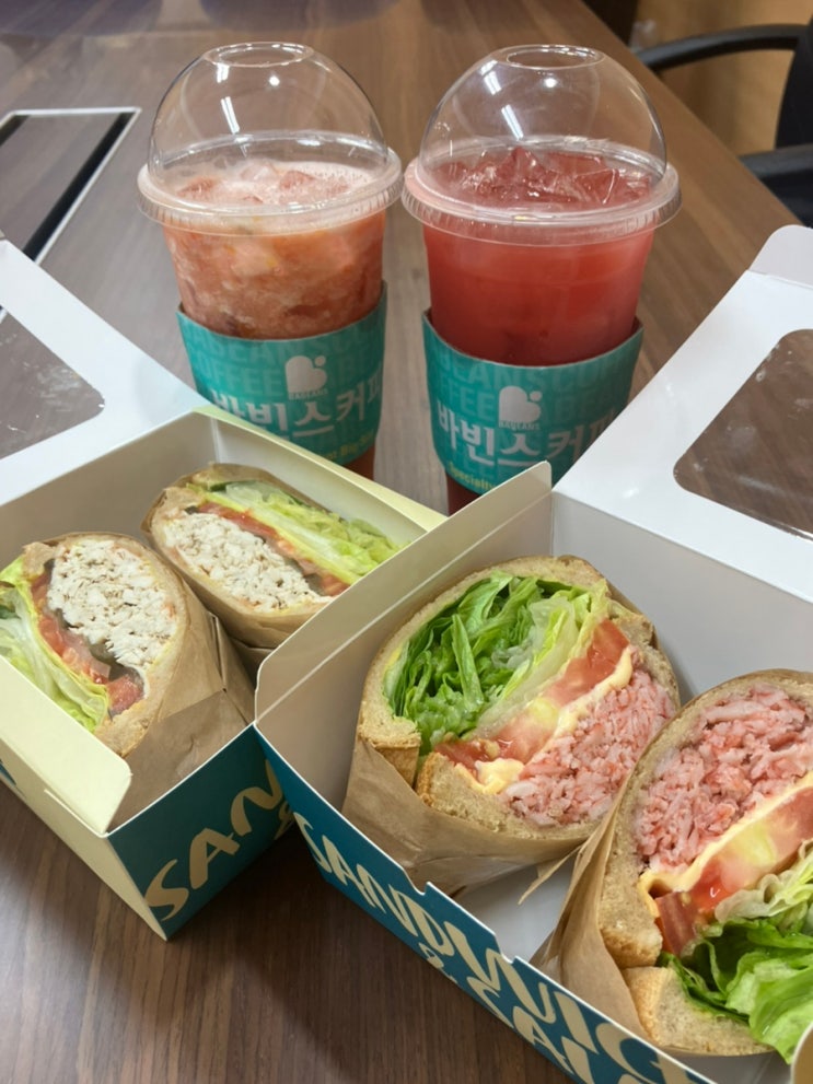 양재역 카페 브런치 샐러드 샌드위치 맛집 바빈스커피 양재점 네이버 블로그
