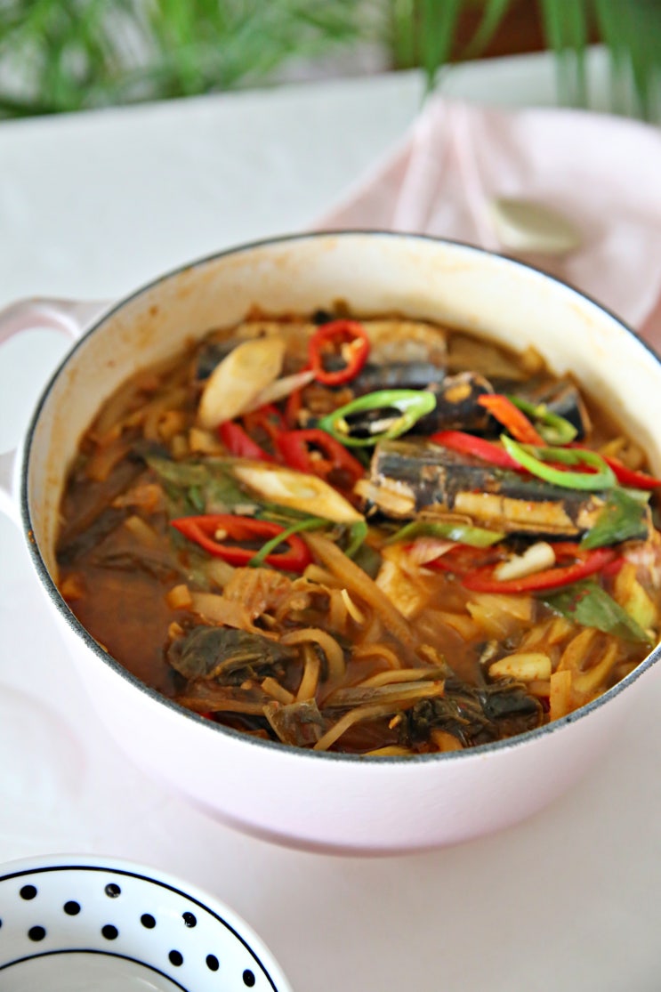 꽁치통조림김치찌개 만드는 법 백종원 꽁치통조림 김치찜 집밥레시피 네이버 블로그