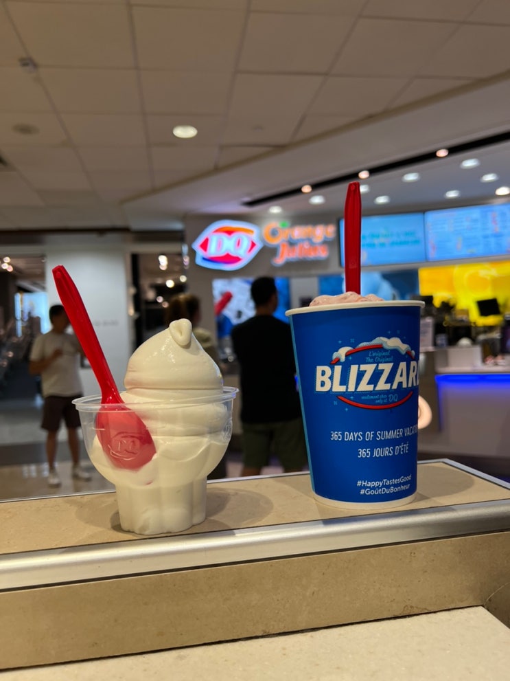 밴쿠버 DQ (Dairy Queen) 블리자드 무중력 아이스크림 : 네이버 블로그