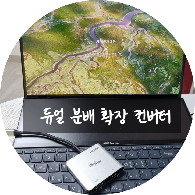 랜스타 듀얼 분배 확장 컨버터 노트북 모니터 2개 연결 C To Hdmi 네이버 블로그