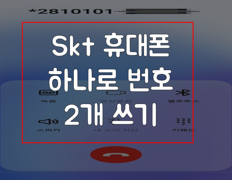 skt 듀얼 넘버, 한 폰에 번호 2개 쓰기(Lg는 더 간단) : 네이버 블로그