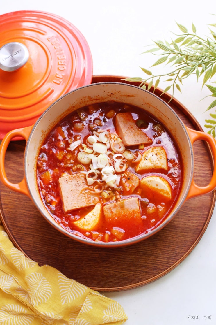 편스토랑 류수영 순두부찌개 끓이는법 스햄 스팸 순두부찌개 레시피 재료 양념 순두부 요리 네이버 블로그
