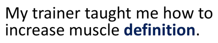 [짤막한 영어 단어 공부] muscle definition / defined muscle : 네이버 블로그