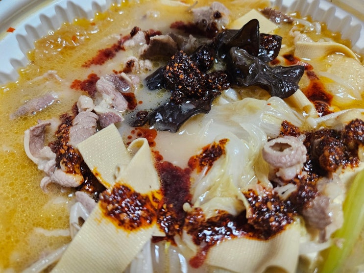 구미 옥계 맛집 상하이 마라탕 리뷰 이벤트로 소고기 서비스 네이버 블로그