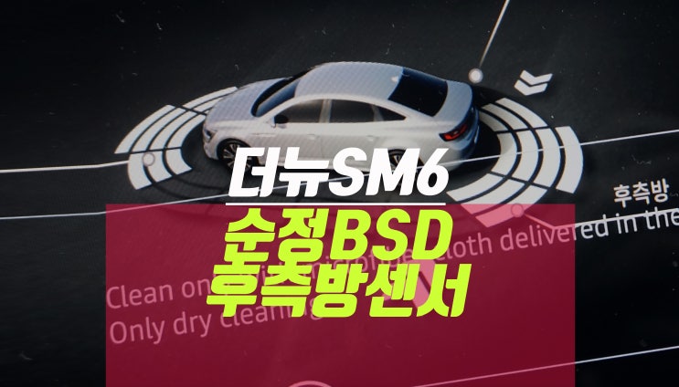 더뉴sm6 후측방 충돌방지 보조 순정 Bsd 측후방 센서 튜닝 작업 네이버 블로그
