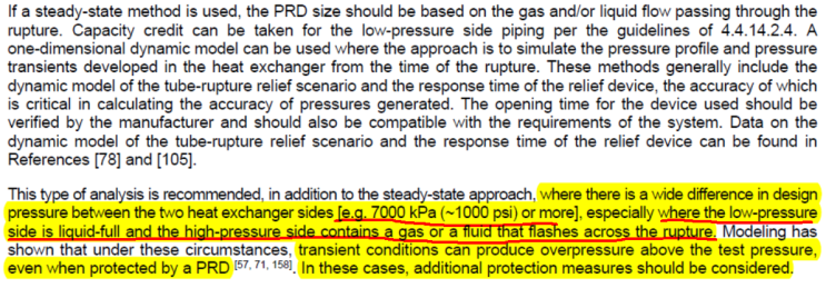 PSV or rupture disk (heat exchanger tube rupture case for high ...