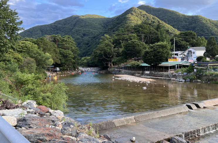 충북 괴산 사담계곡 쉴만한물가 평상대여 후기 가격and수심 네이버 블로그
