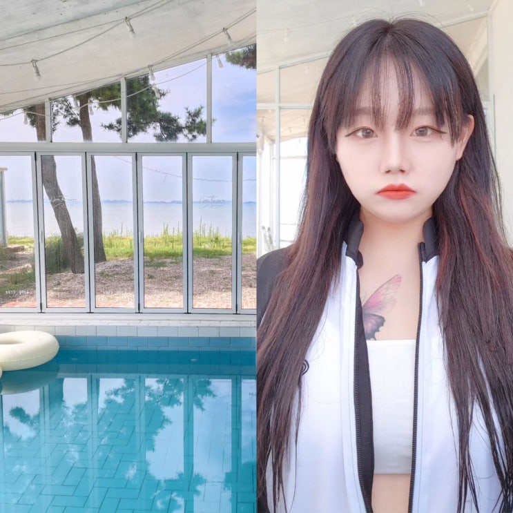 대부도 펜션 3층 독채 오션뷰 노래방 개인 미온수 풀빌라 수영장 놀이방 바베큐 캠핑식 마당 대가족 숙소 여기바다펜션 네이버 블로그