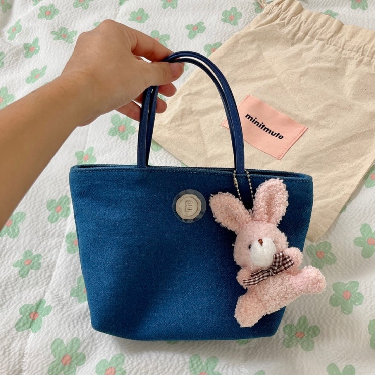 미닛뮤트 클로미니 데님 minitmute clo mini 가방 내돈내산 리뷰 (착용샷 첨부) : 네이버 블로그