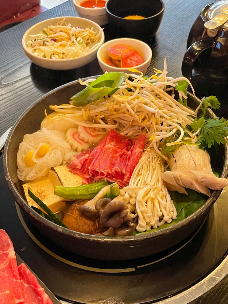 김포 구래동맛집 샤브샤브 스키야끼 맛집 옥소반 김포구래점 간 썰 푼다 네이버 블로그
